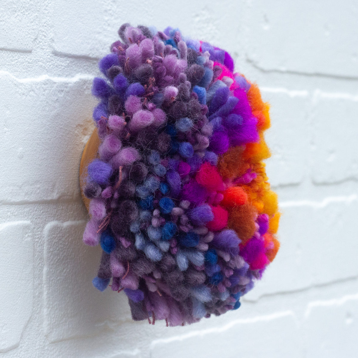 Midi Fluff Puff | Orange + Purple – The Eddy Line Co.