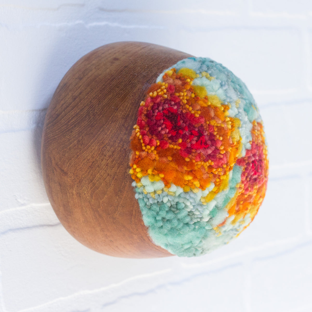 Puff Sculpture in Vintage Teak Frame | Volcano – The Eddy Line Co.